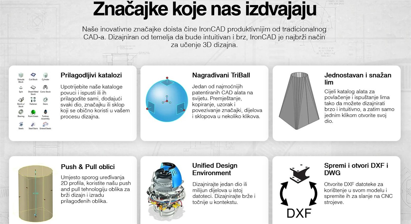 IronCAD 3D CAD CAM softver za 3D modeliranje - CADglobal.EU